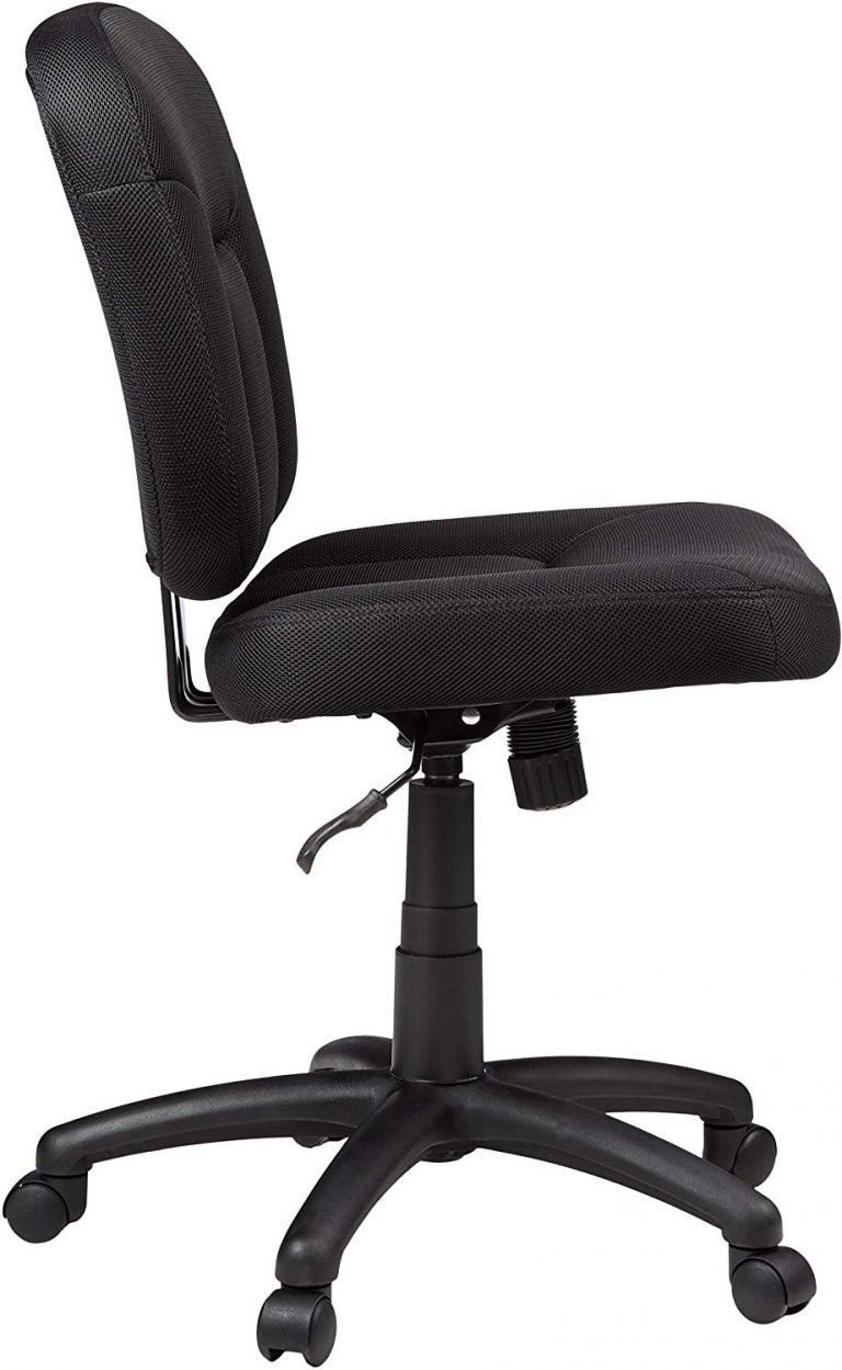 Amazon Basics Low-Back Computer Task Office Desk Chair with Swivel ...