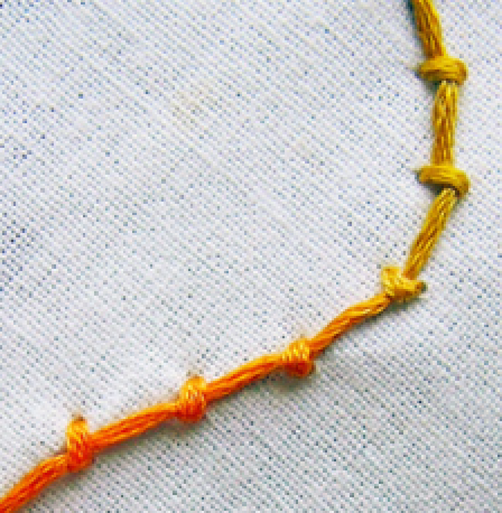 Embroidery Knot Stitch - Sew Homegrown