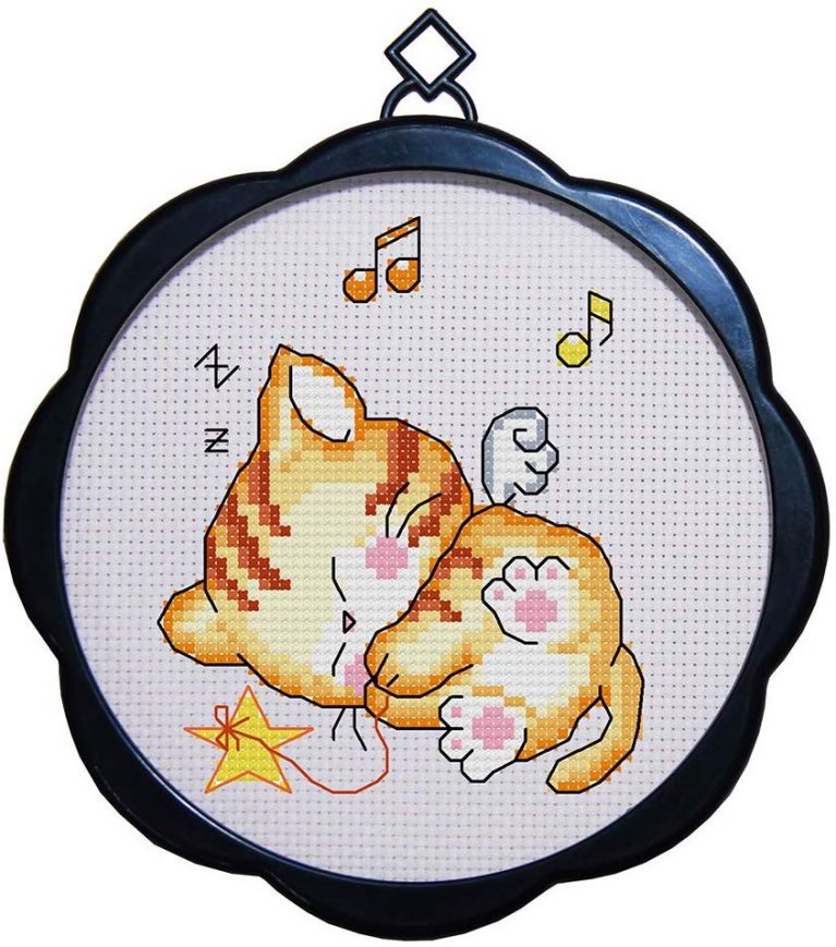Cat Cross Stitch Kit - Sew Homegrown