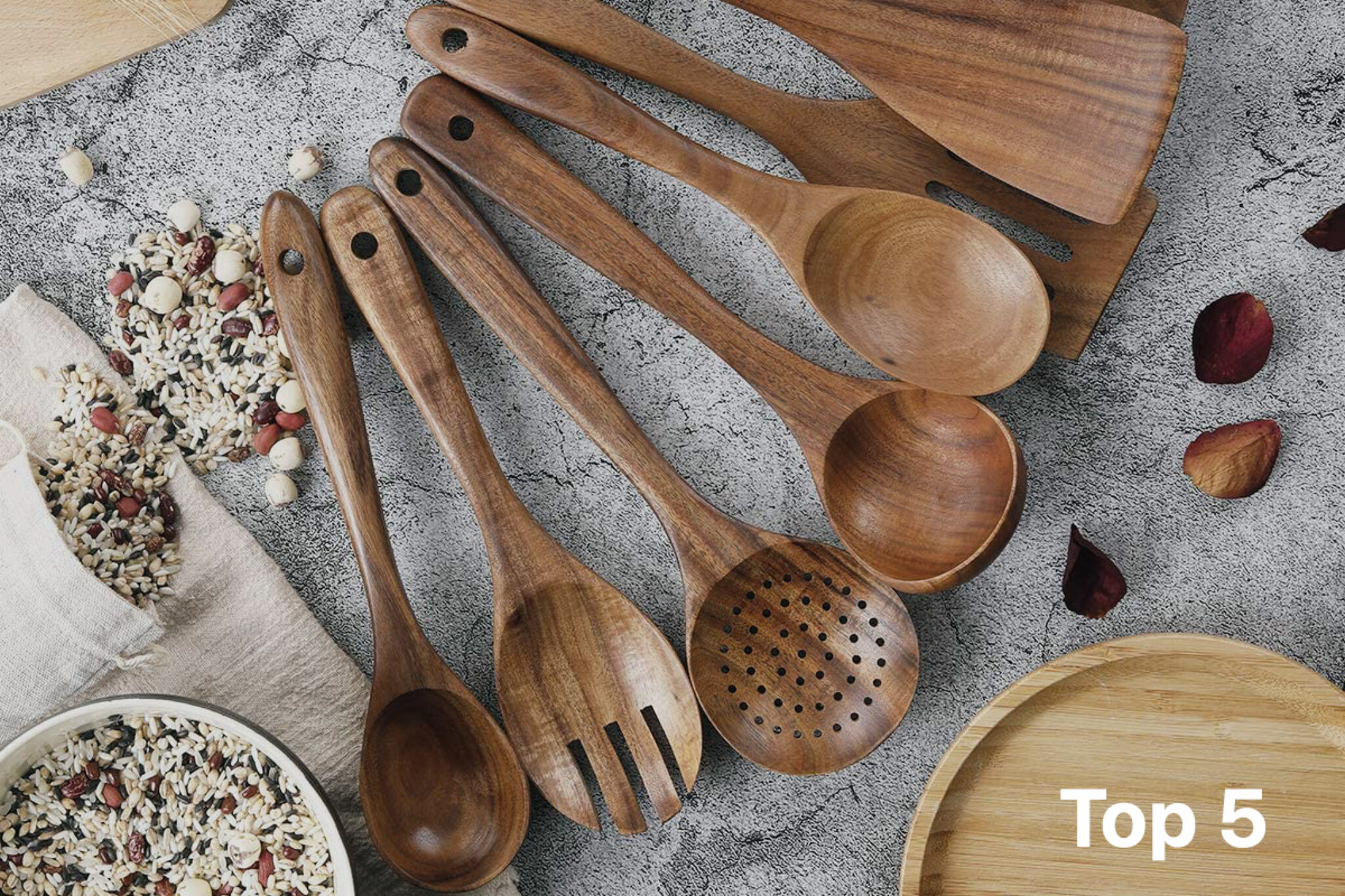 Best wooden kitchen utensils for cooking, serving and eating - Sew ...