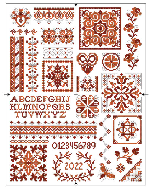 Quaker Sampler in Cross Stitch - Sew Homegrown