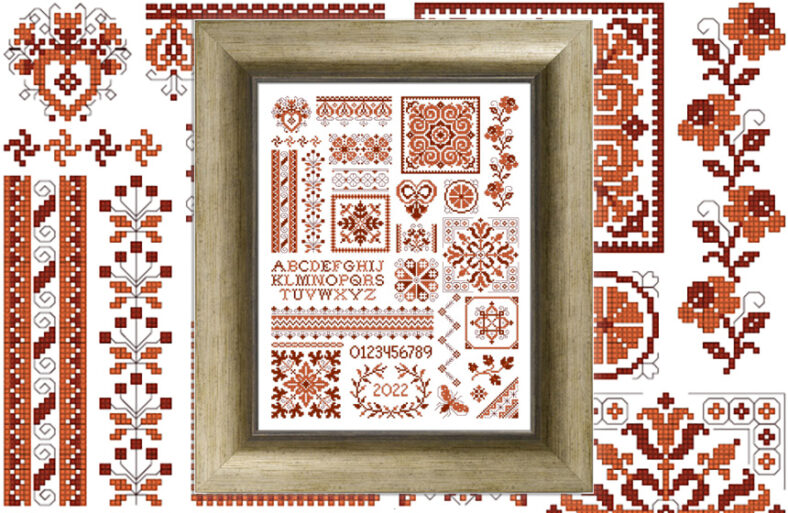 Quaker Sampler in Cross Stitch - Sew Homegrown